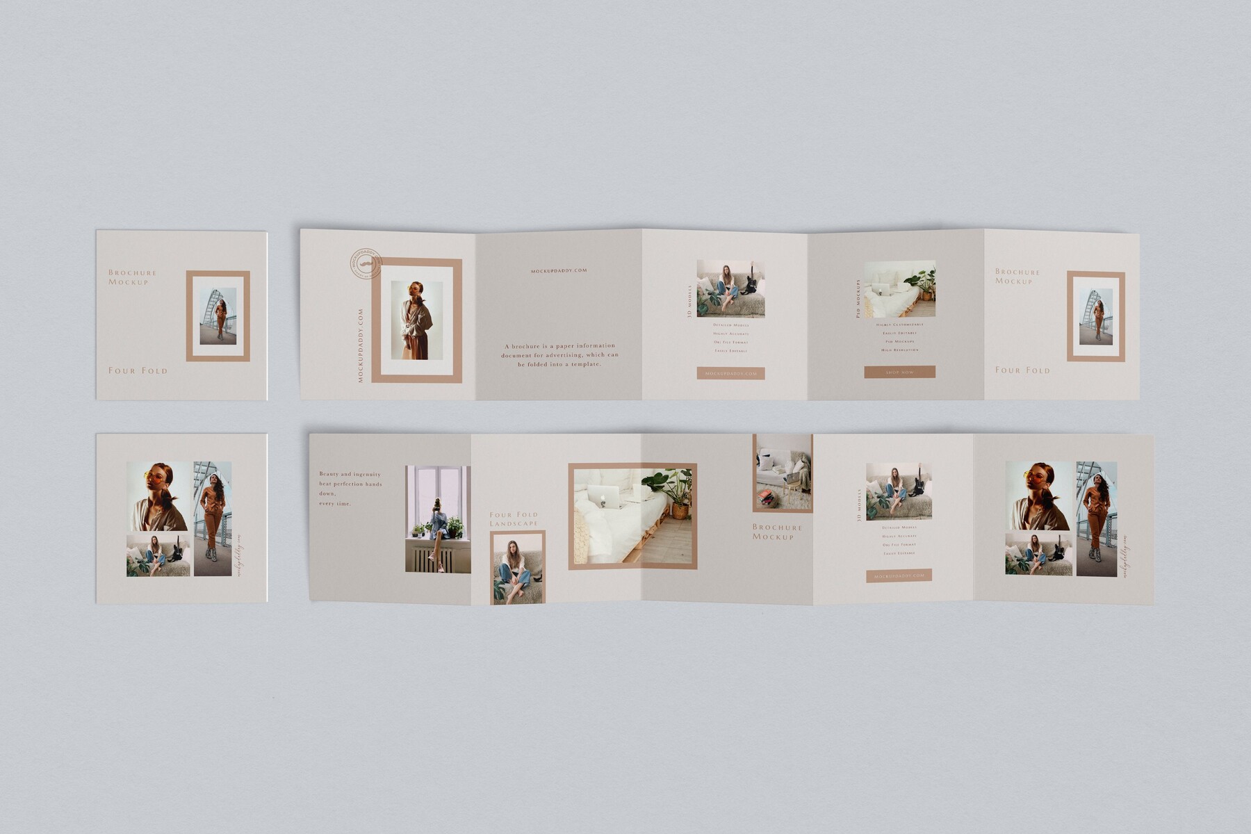 ArtStation - 5 Fold Brochure Mockup | Artworks