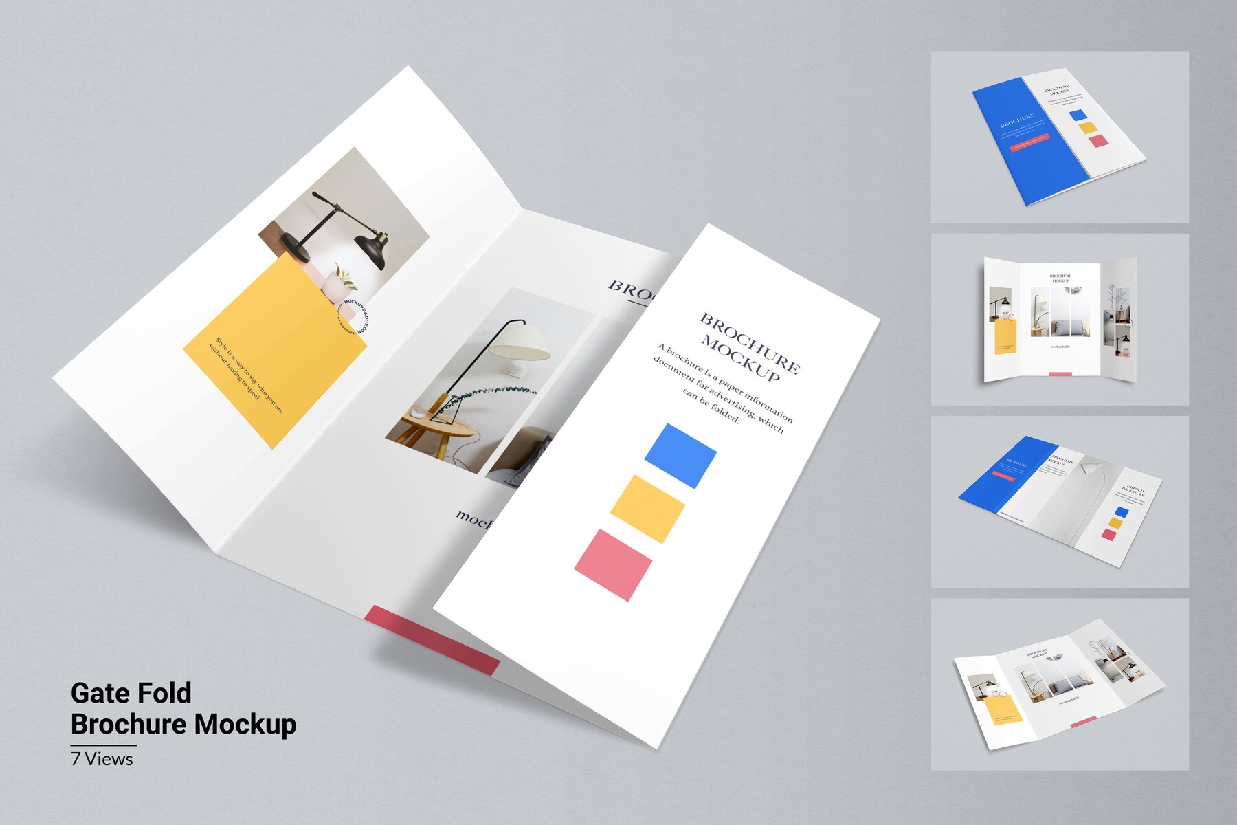ArtStation - Gate Fold Brochure Mockup | Artworks