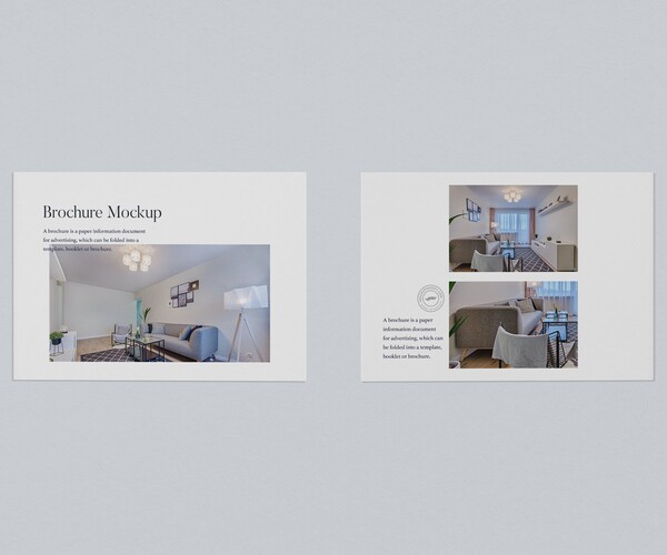 ArtStation - Landscape 2 Fold A4 Brochure Mockup | Artworks