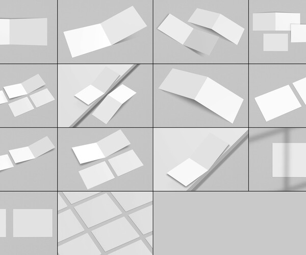 ArtStation - Landscape 2 Fold A4 Brochure Mockup | Artworks