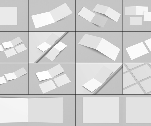 ArtStation - Landscape 2 Fold A4 Brochure Mockup | Artworks