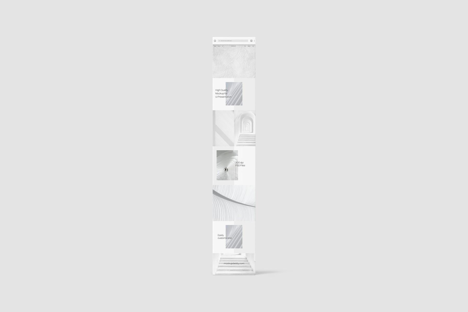 ArtStation - Minimal Responsive UI Mockup | Artworks