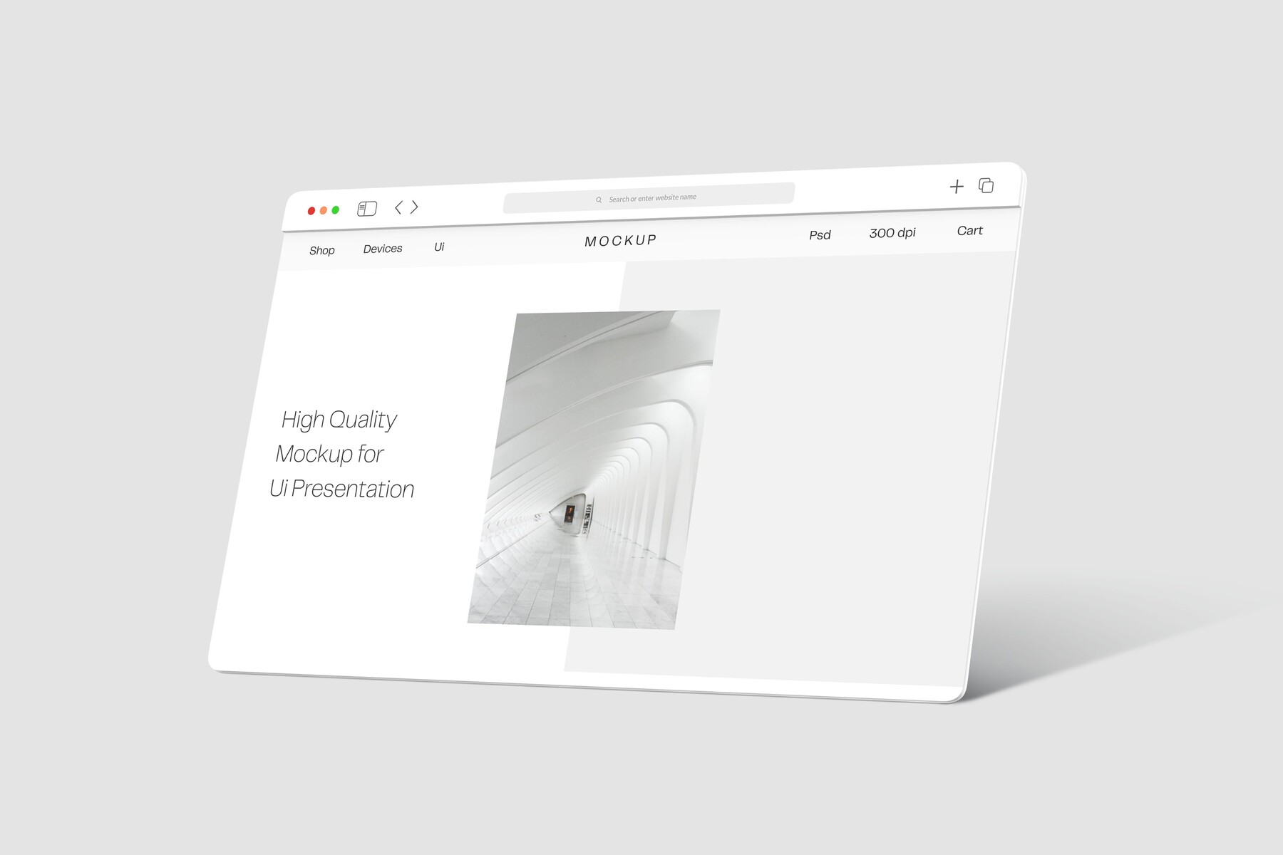 ArtStation - Minimal Responsive UI Mockup | Artworks