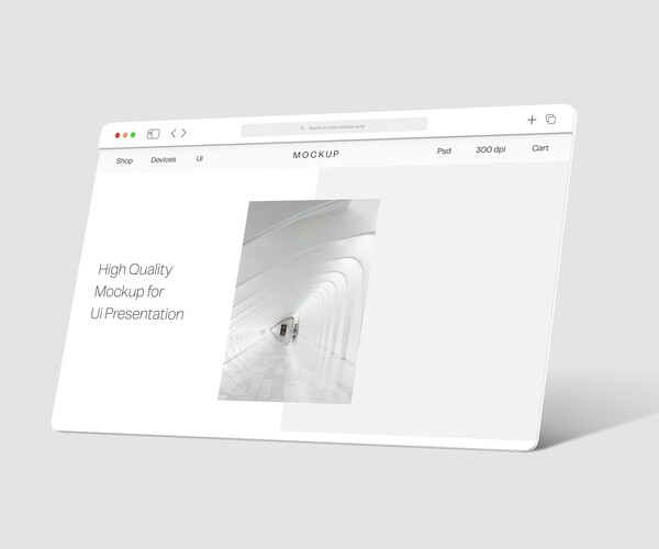 ArtStation - Minimal Responsive UI Mockup | Artworks