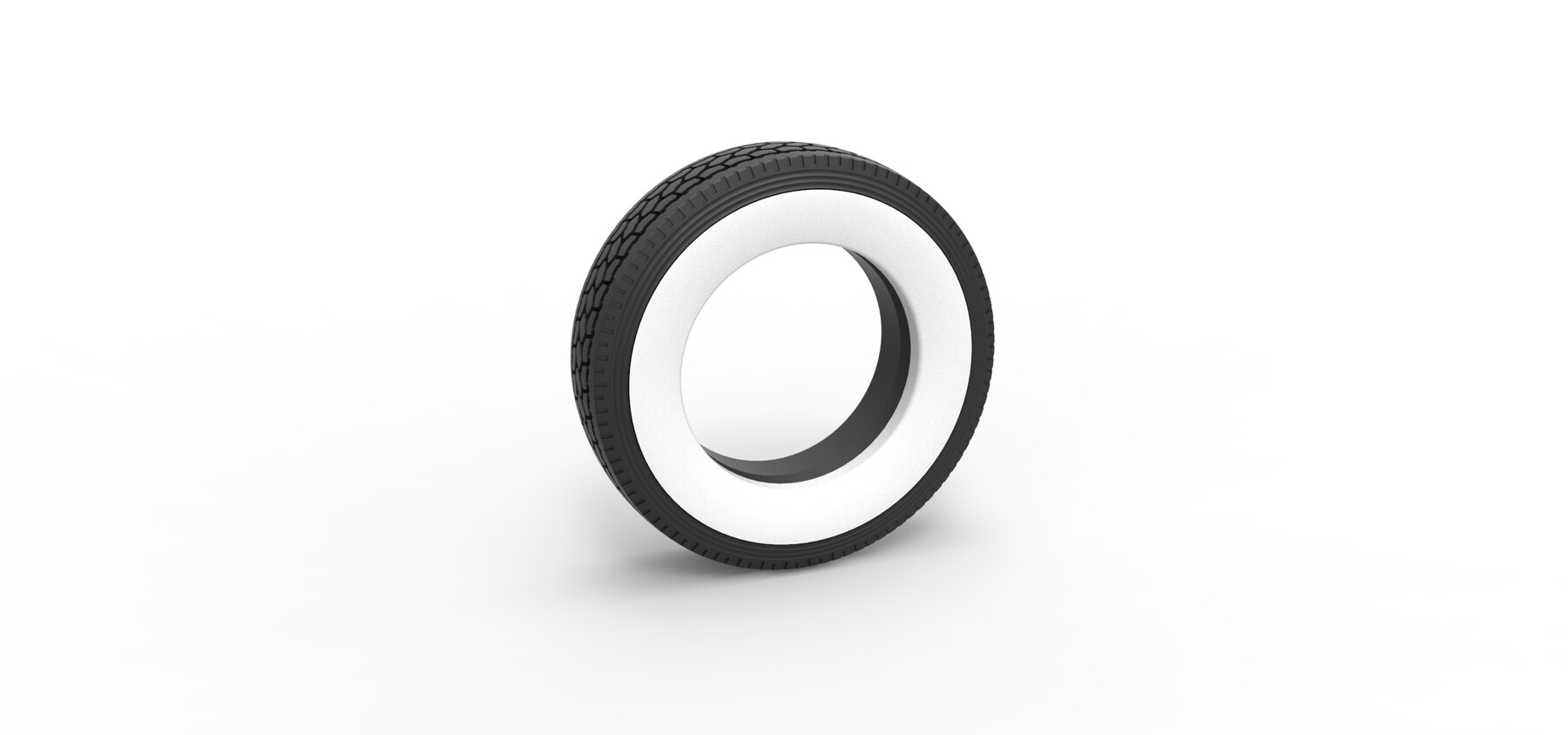 ArtStation - 3D printable Diecast Semi Whitewall tire Scale 1:25 ...