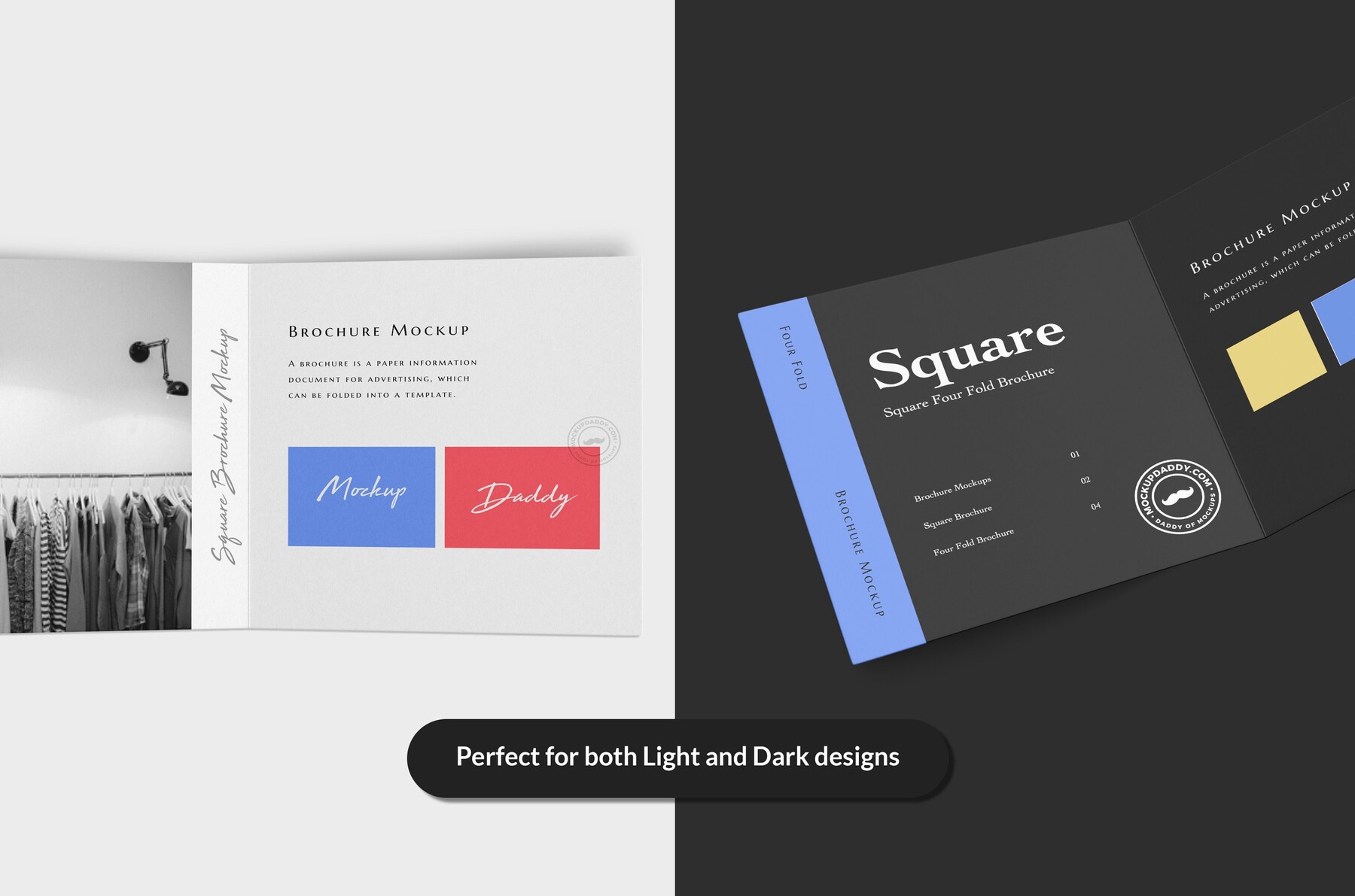 ArtStation - Square 4 Fold Brochure Mockup | Artworks