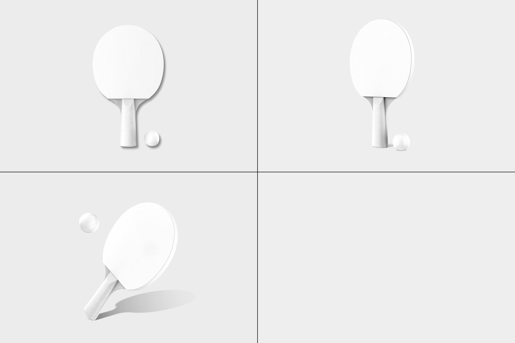 ArtStation - Table Tennis Racket & Ball Mockup | Artworks