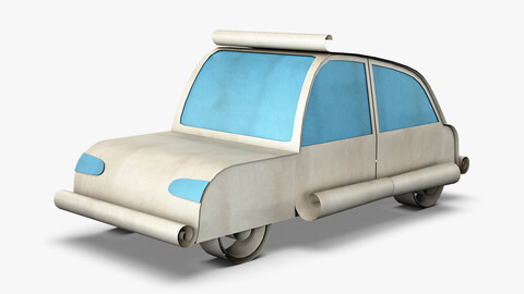 ArtStation - Car Hatchback Paper v 1 | Resources