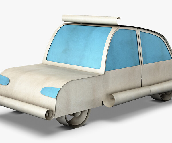 ArtStation - Car Hatchback Paper v 1 | Resources