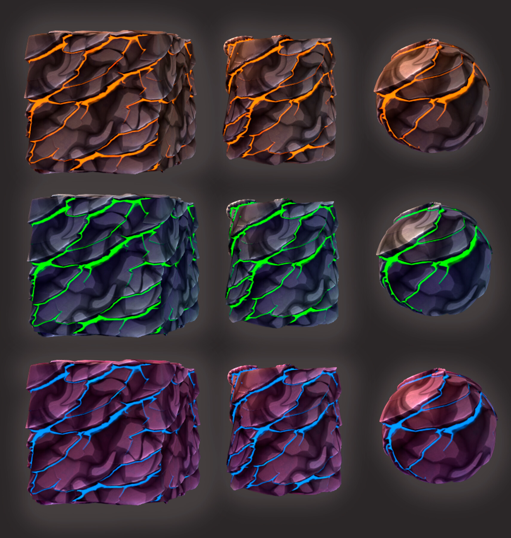 ArtStation - Stylized Volcanic Rock - Substance Designer | Game Assets