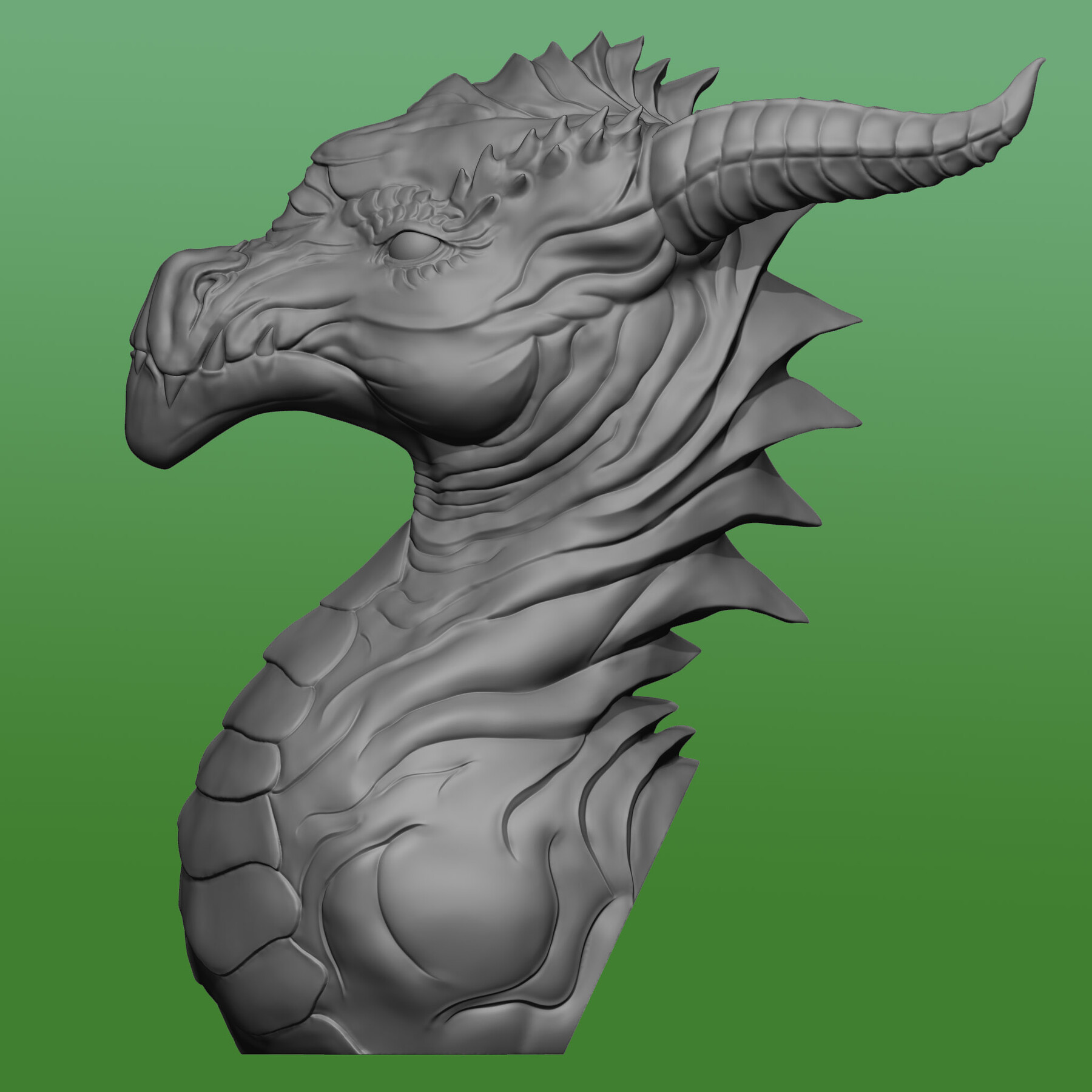 ArtStation - Dragon sculpt | Resources