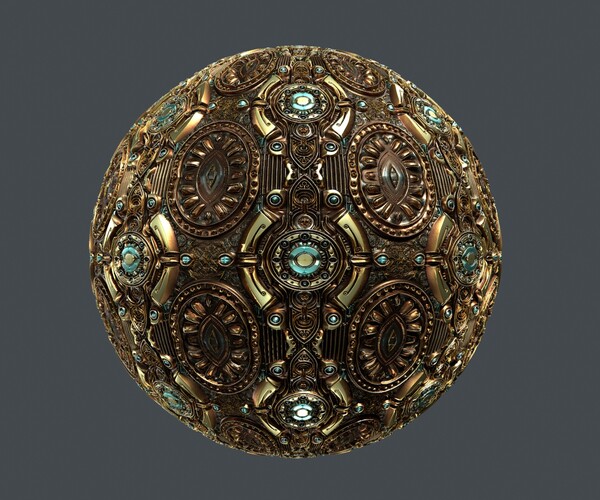 ArtStation - Steampunk Seamless PBR Texture 05 | Resources
