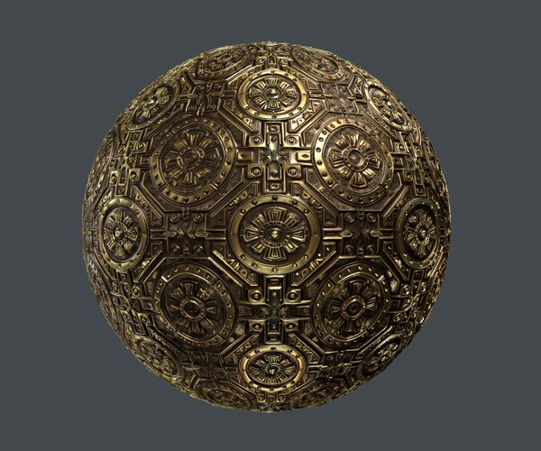 ArtStation - Steampunk Seamless PBR Texture 11 | Resources