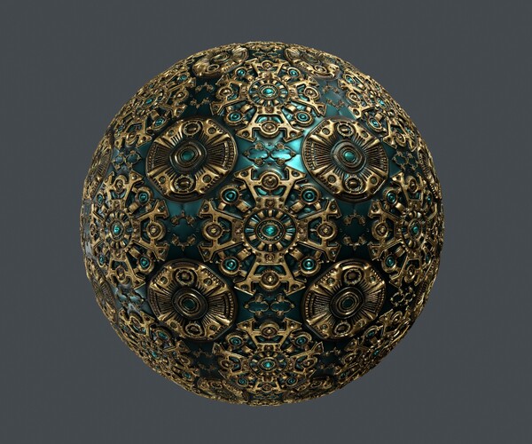 ArtStation - Steampunk Seamless PBR Texture 13 | Resources