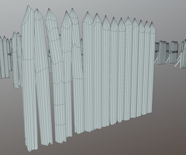 ArtStation - Wooden Palisade Pack JFG V2 | Game Assets