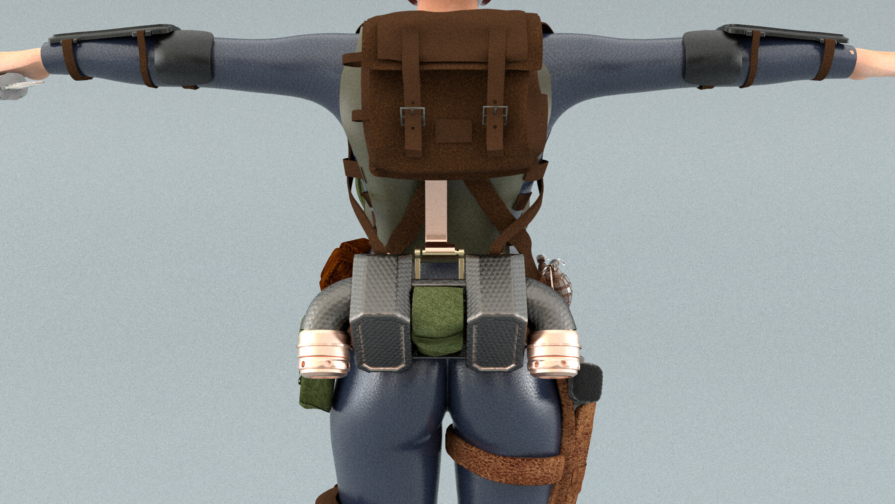 ArtStation - laos Game Female Soldier | Game Assets