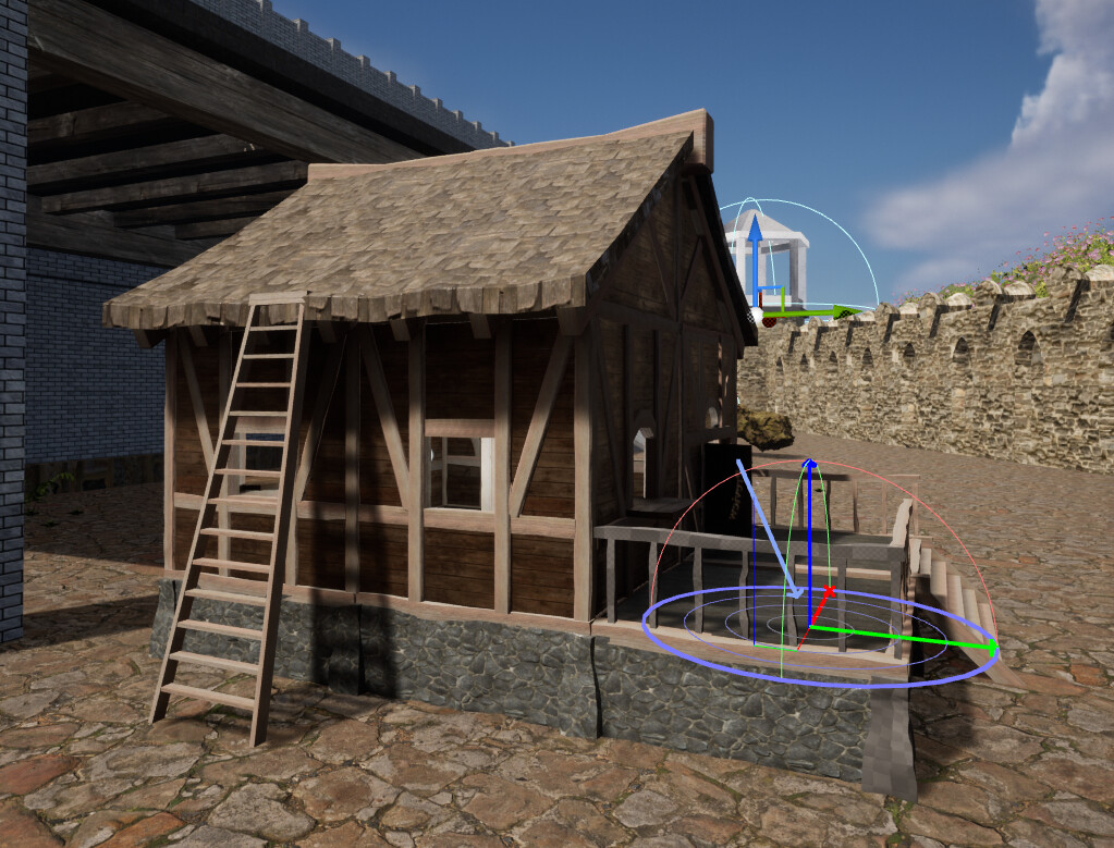 ArtStation - Wood House with Interior (Shown Props Included) | Game Assets