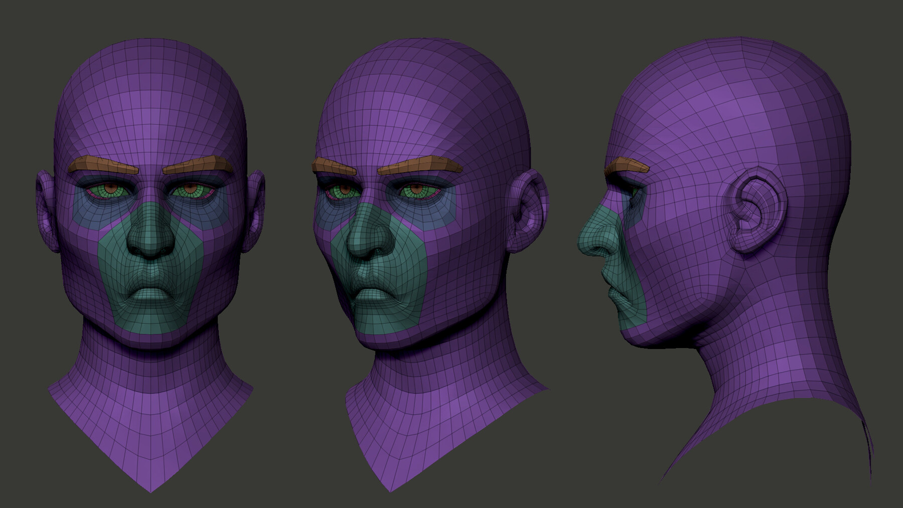 ArtStation - Stylized Male Character Head Model - Johnny | Resources