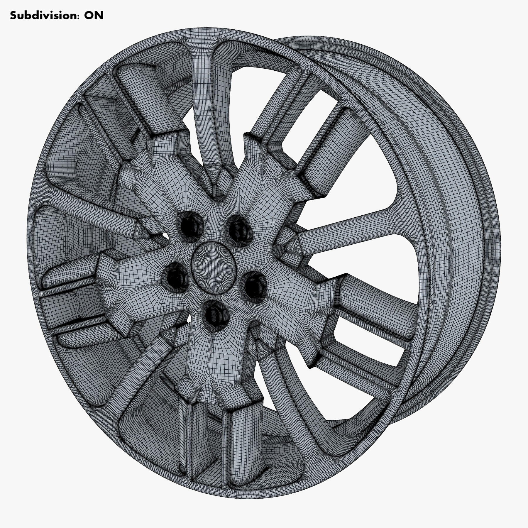 ArtStation - Car Rim Wheel 18 Silver Gen 1 | Resources