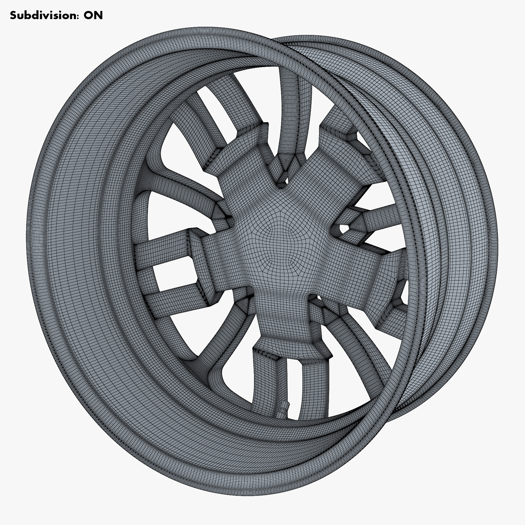 ArtStation - Car Rim Wheel 18 Silver Gen 1 | Resources