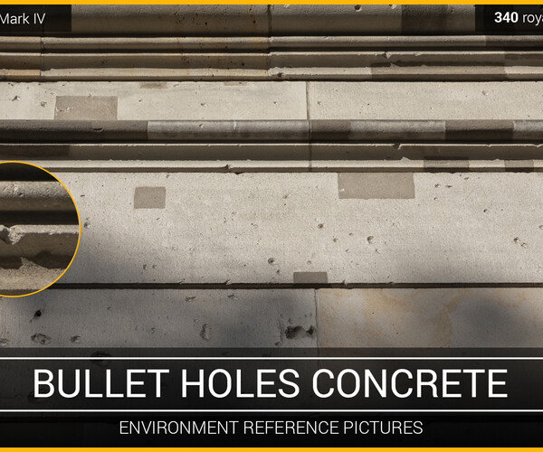 ArtStation - BULLET HOLES, DAMAGE, DESTROYED CONCRETE, FACADES | Resources