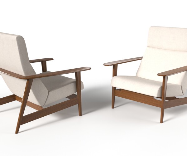 ArtStation - Midcentury High Back Chair - West_Elm | Resources