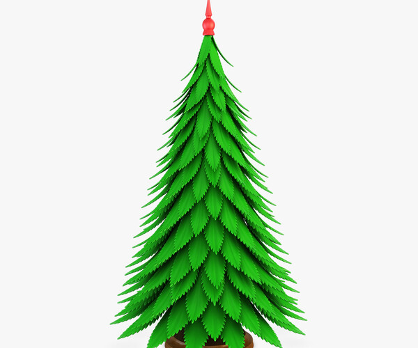 ArtStation - Cartoon Christmas Tree v 1 | Resources