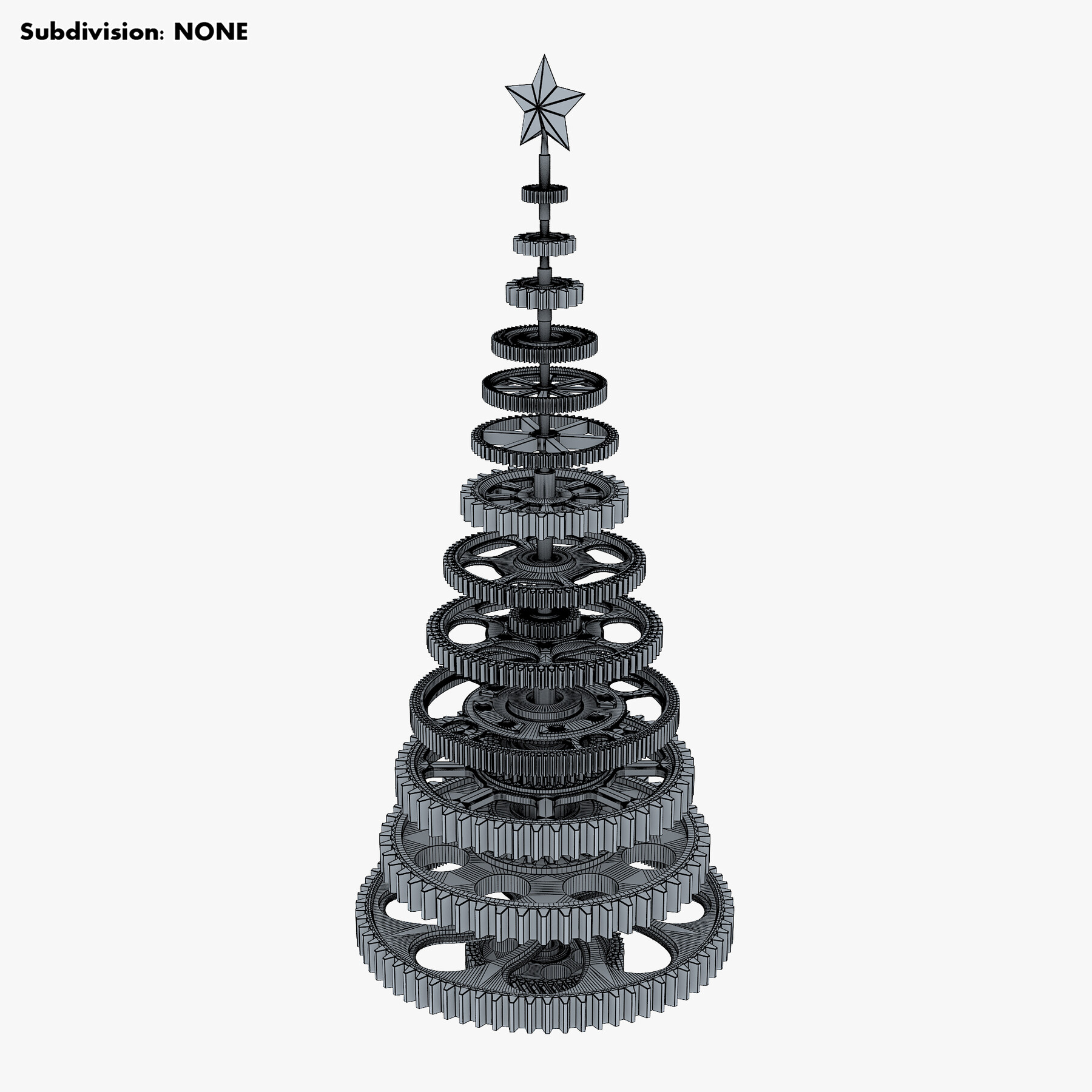 ArtStation - Stylized Gear Christmas Tree v 1 | Resources