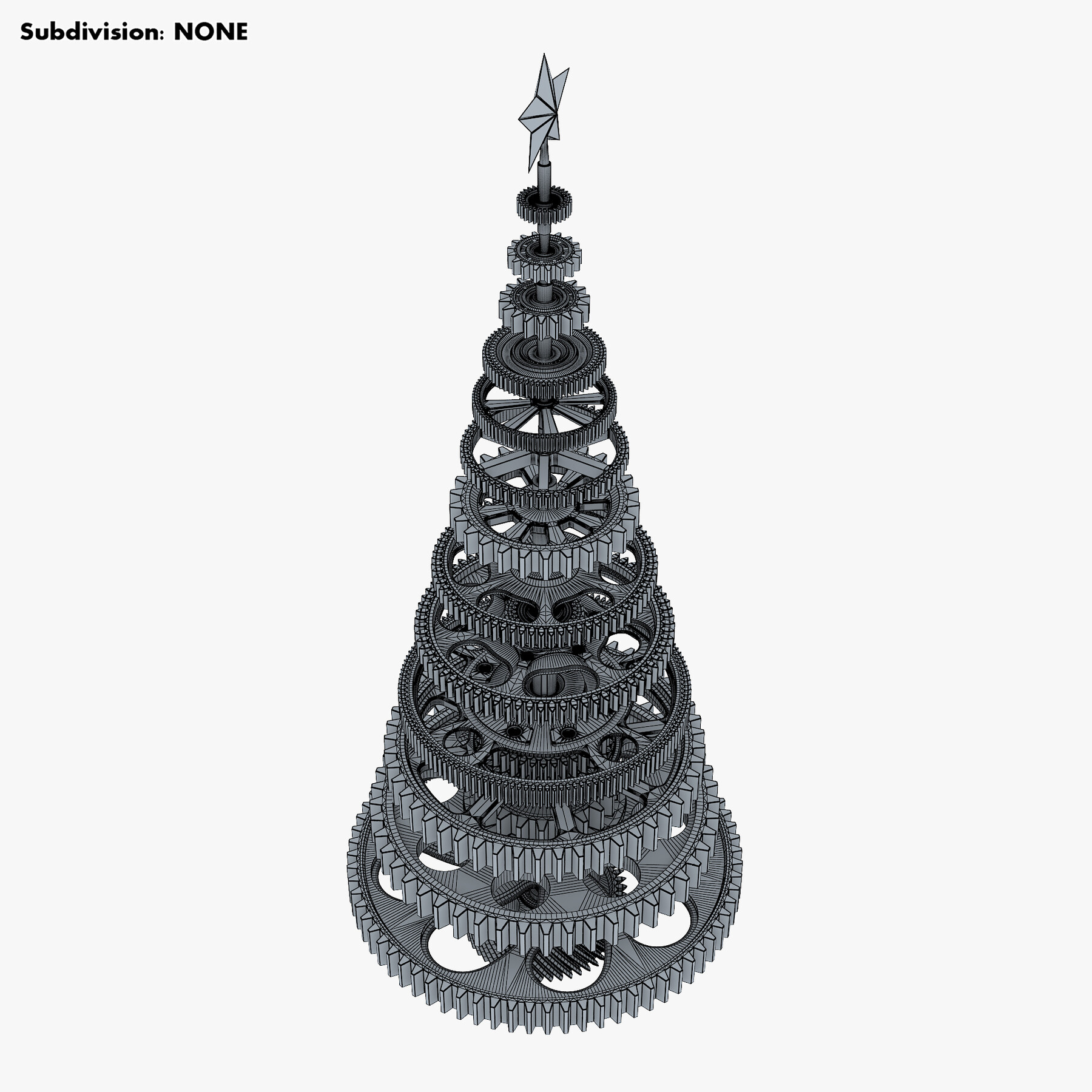 ArtStation - Stylized Gear Christmas Tree v 1 | Resources