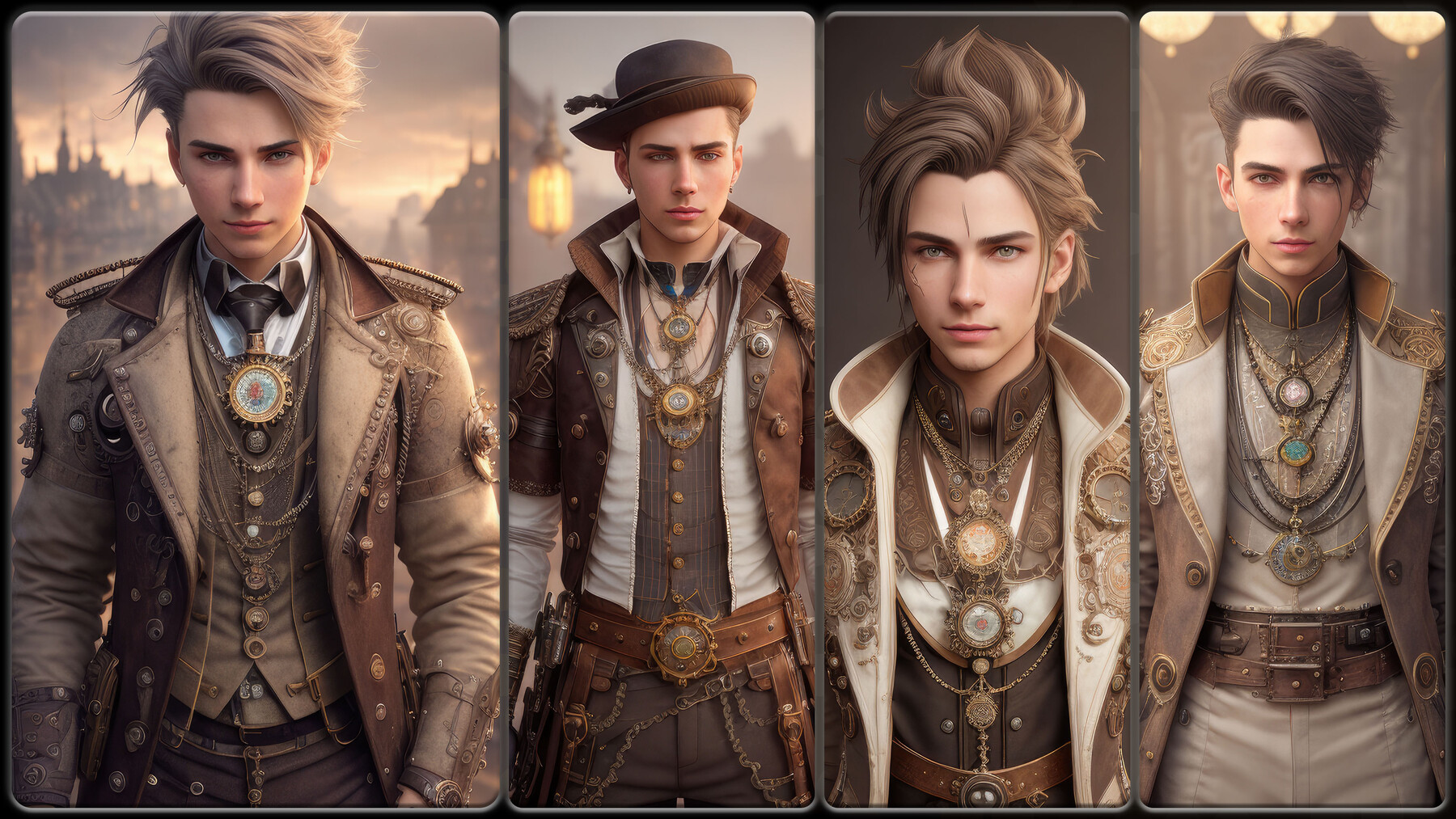 ArtStation - 230 Realistic Male Steampunk Reference Pack | 4K | v.2 ...