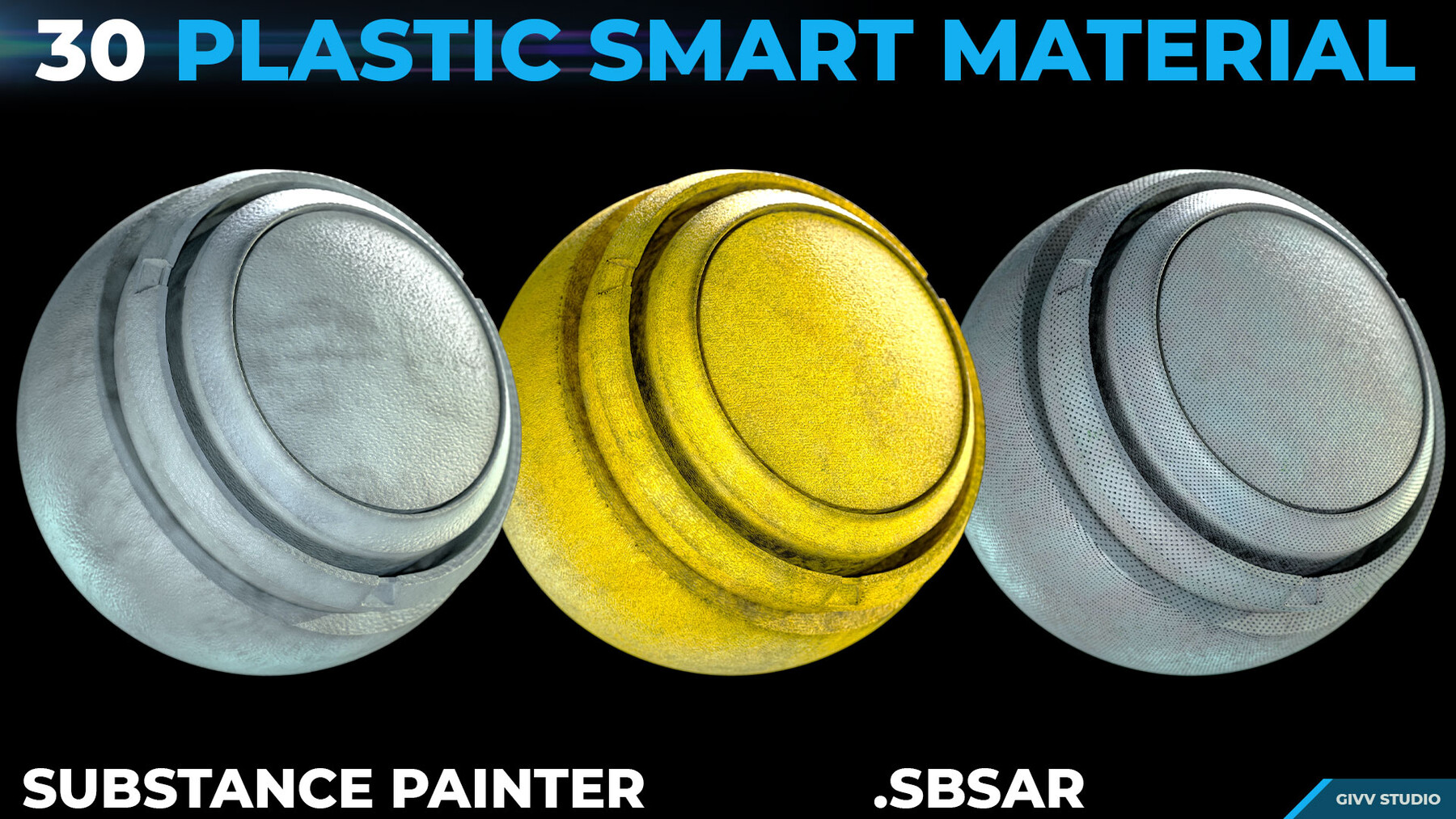 ArtStation - 30 Plastic Material - Smart Material + 4K Textures Set ...
