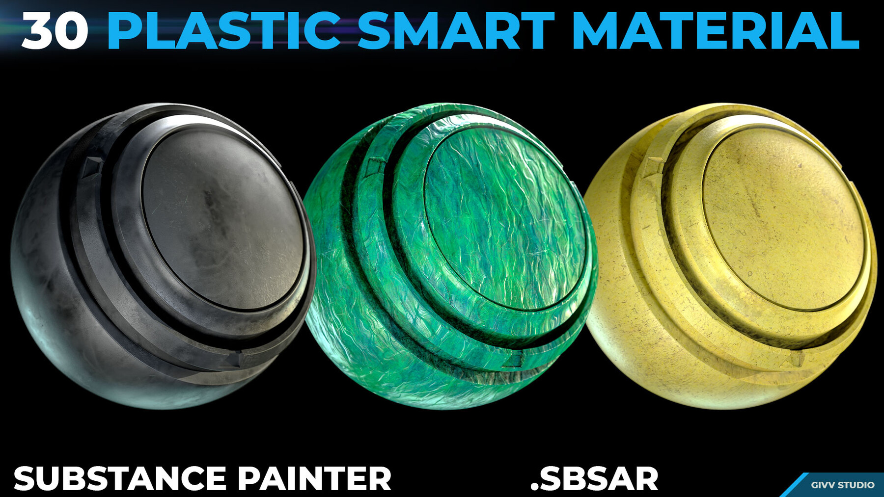 ArtStation - 30 Plastic Material - Smart Material + 4K Textures Set ...