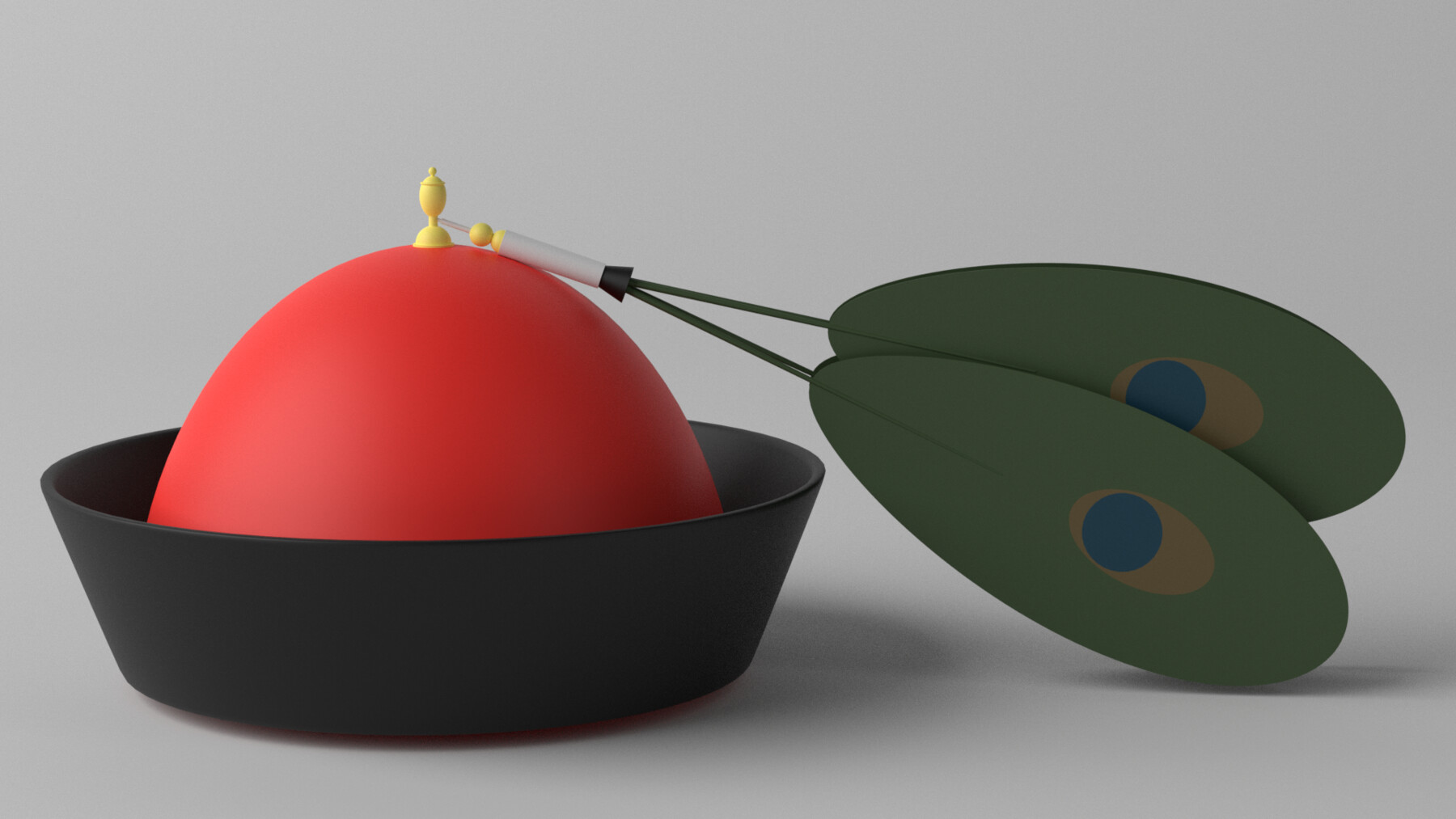 ArtStation - Chinese Qing Dynasty Official Hat | Resources