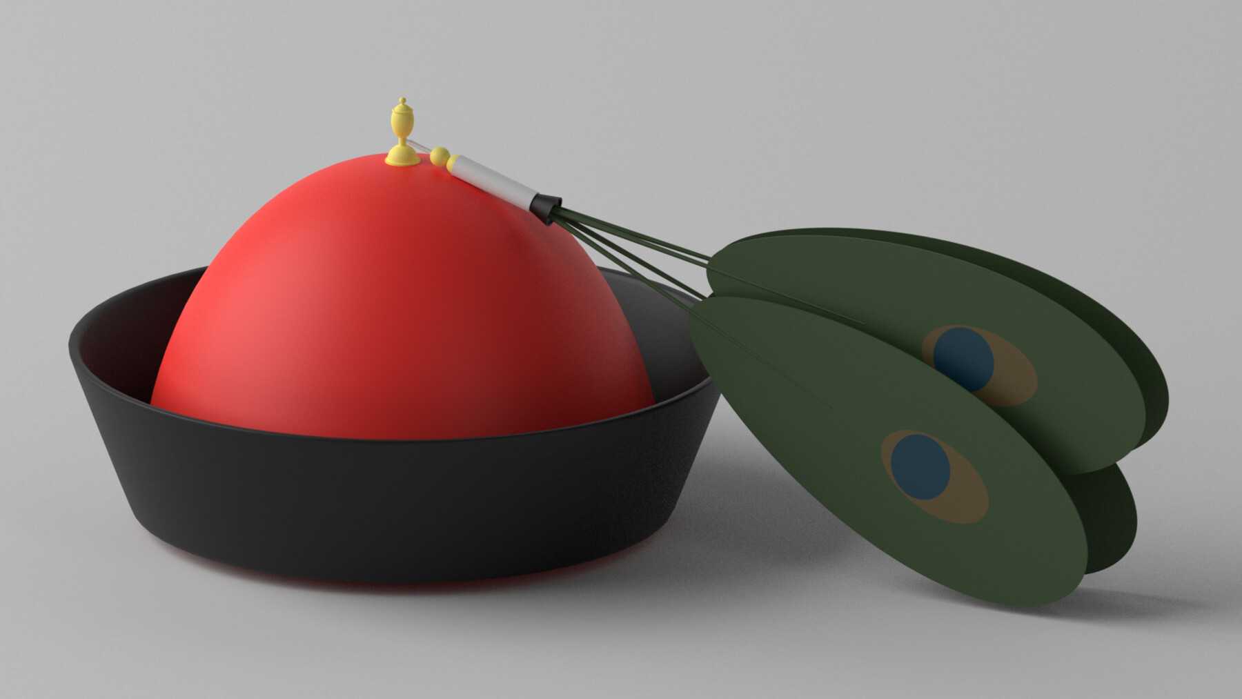 ArtStation - Chinese Qing Dynasty Official Hat | Resources