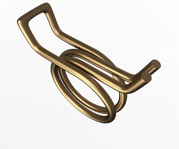 ArtStation - Double Wire Spring Hose Clamp Gold | Resources