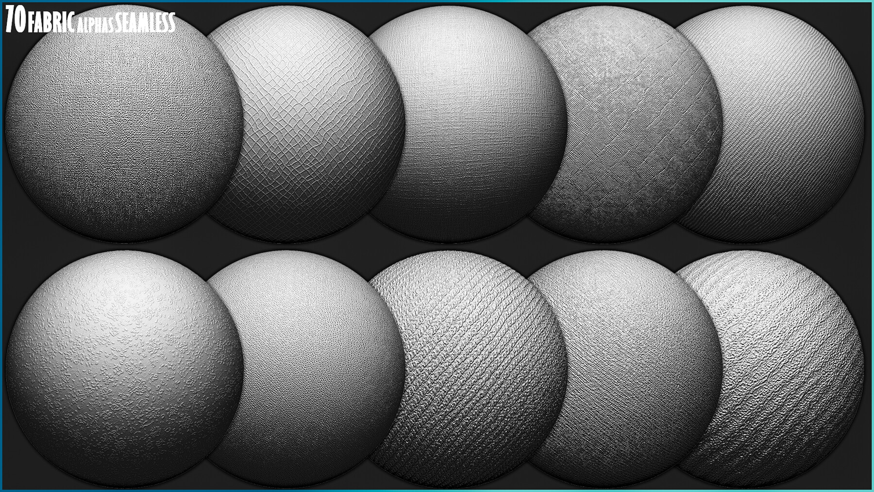 ArtStation - 70 Fabric Tileable Alphas Vol.12 (ZBrush, Substance ...