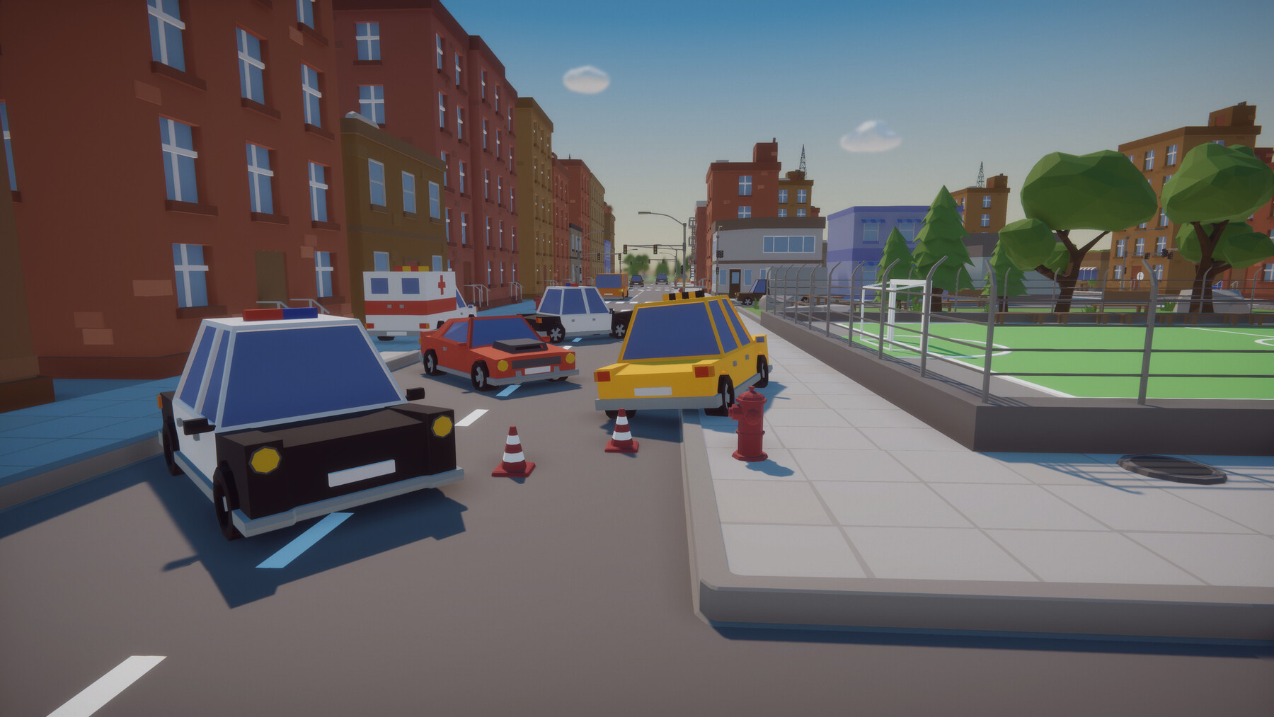 ArtStation - Low Poly Cartoon City - Asset for Unity 3D, Map and Models | Game Assets