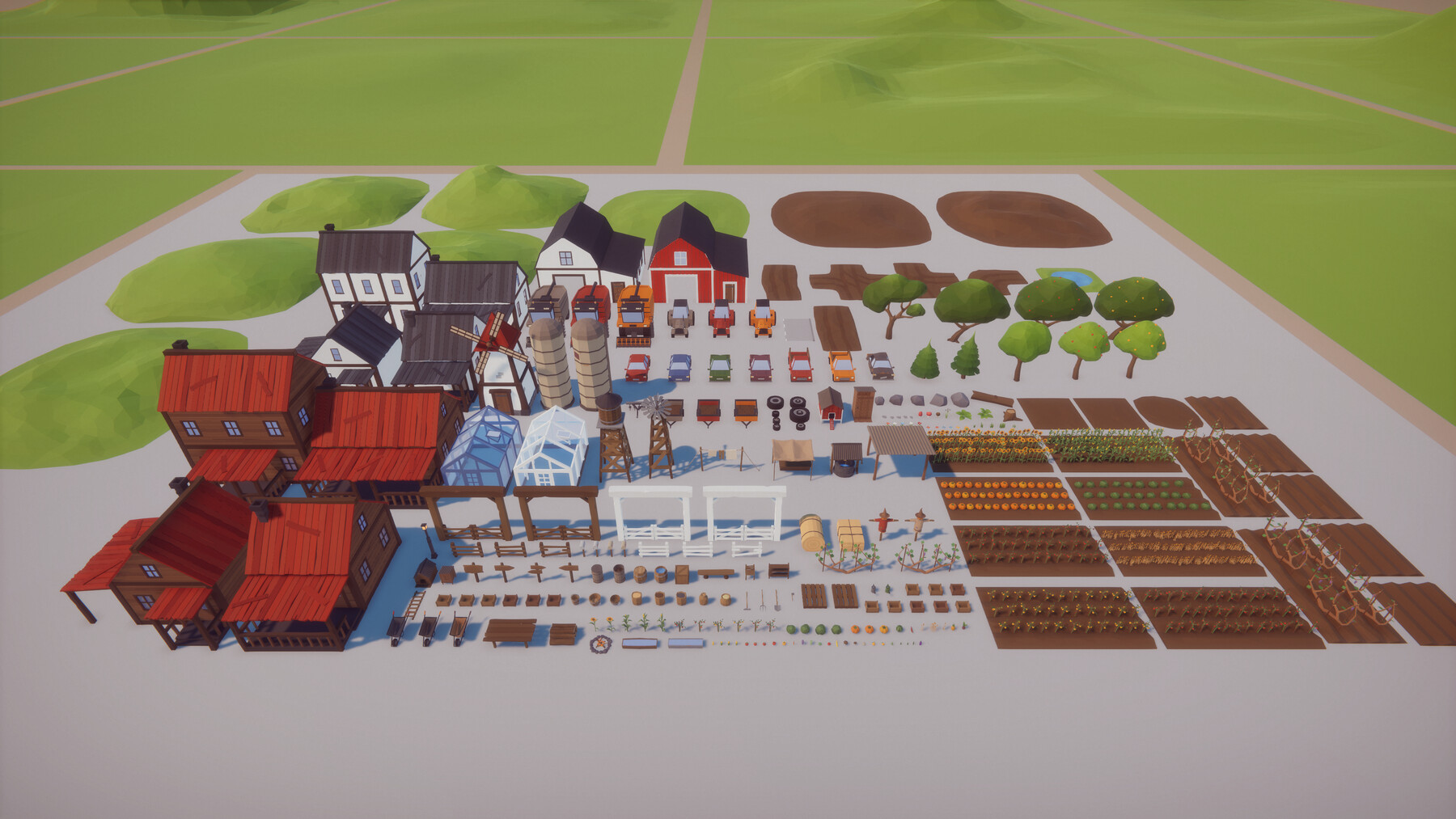 ArtStation - Low Poly Farm Pack - Asset for Unity 3D, Map and Models | Game Assets