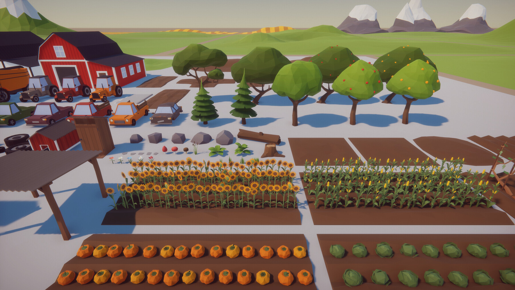 ArtStation - Low Poly Farm Pack - Asset for Unity 3D, Map and Models | Game Assets
