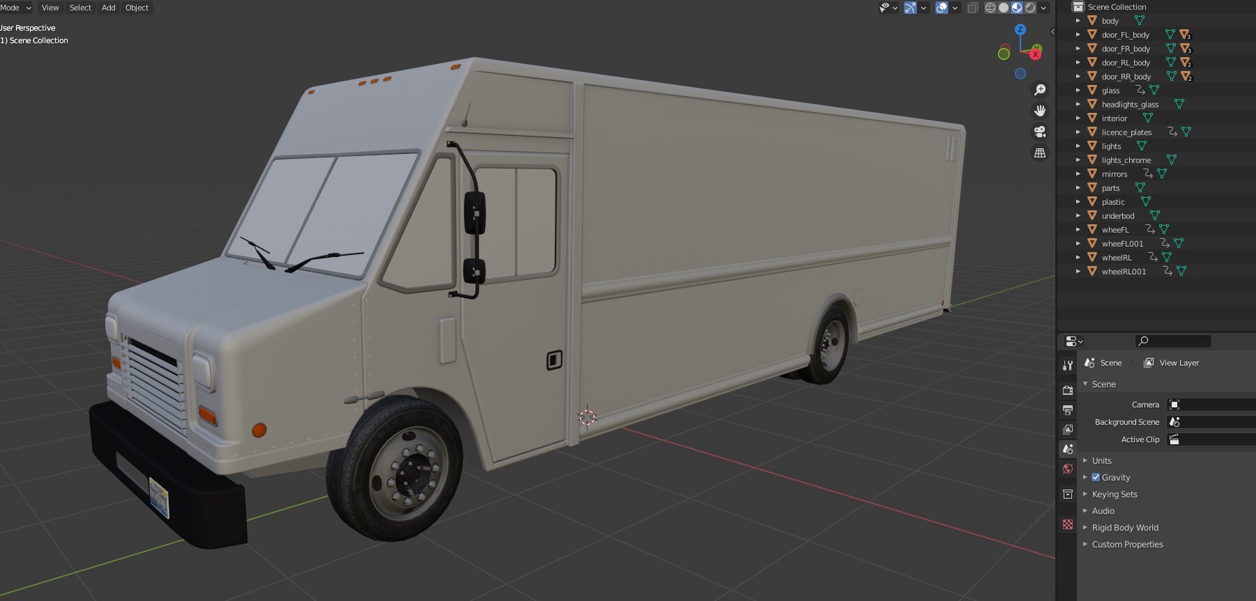 ArtStation - Freightliner P1200 step van | Game Assets