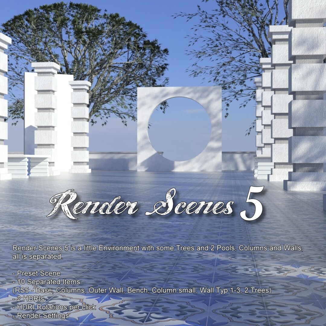 ArtStation - Render Scenes 5 (DAZ3D) | Resources