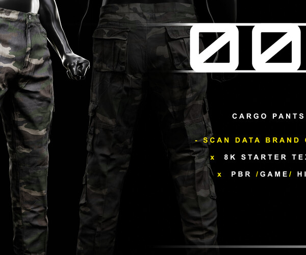ArtStation - Cargo Pants 002 | Game Assets