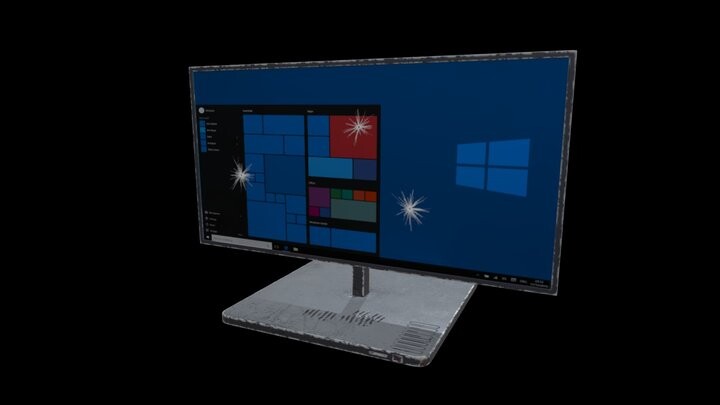 ArtStation - Widescreen computer monitor asset | Game Assets