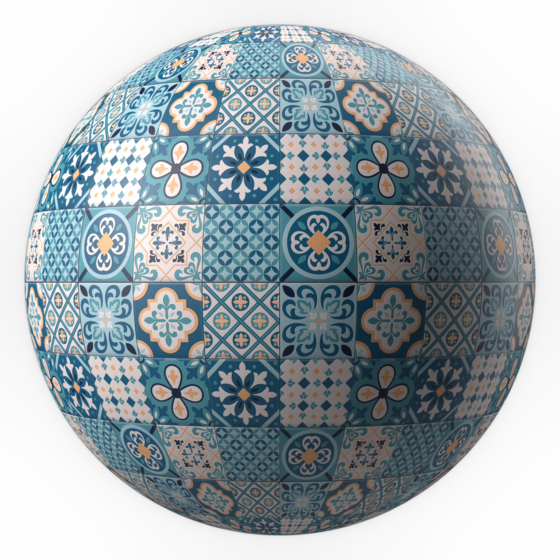 ArtStation - Tiles Materials 5- Moroccan Mosaic Tile 3 | Pbr 4k ...