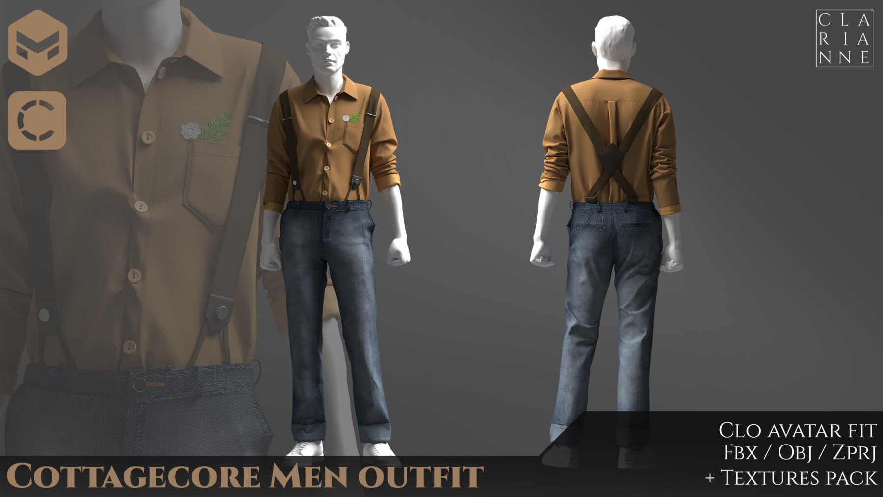 Artstation Cottagecore Men Outfit Resources