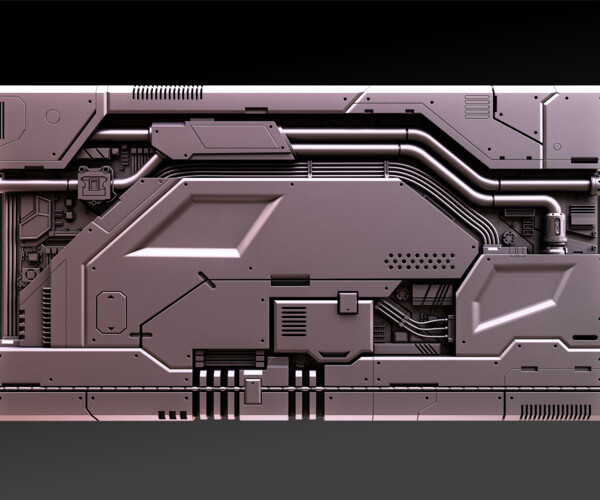 ArtStation - SCI-FI WALL PANELS VOL.01 | Resources
