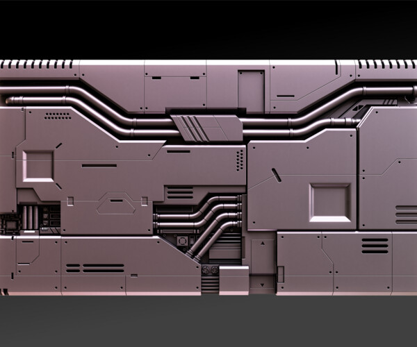 ArtStation - SCI-FI WALL PANELS VOL.01 | Resources