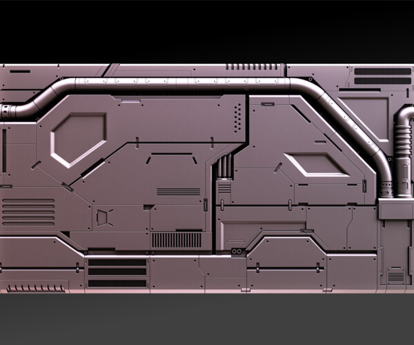 ArtStation - SCI-FI WALL PANELS VOL.01 | Resources