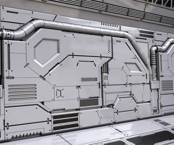 ArtStation - SCI-FI WALL PANELS VOL.01 | Resources