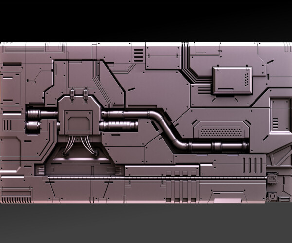 ArtStation - SCI-FI WALL PANELS VOL.01 | Resources